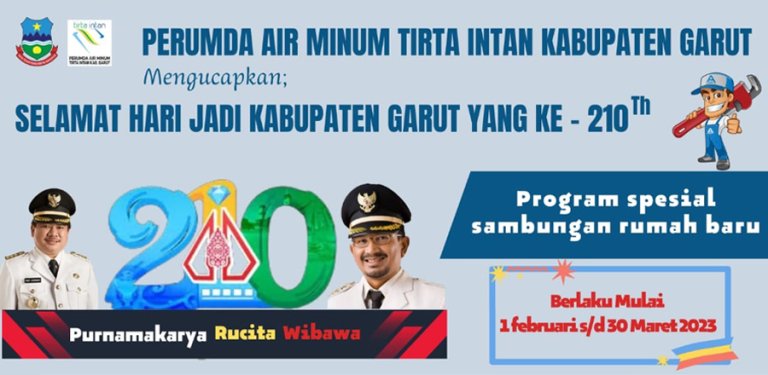 Meriahkan Hari Jadi Garut ke 210, PDAM Luncurkan Program Spesial ...